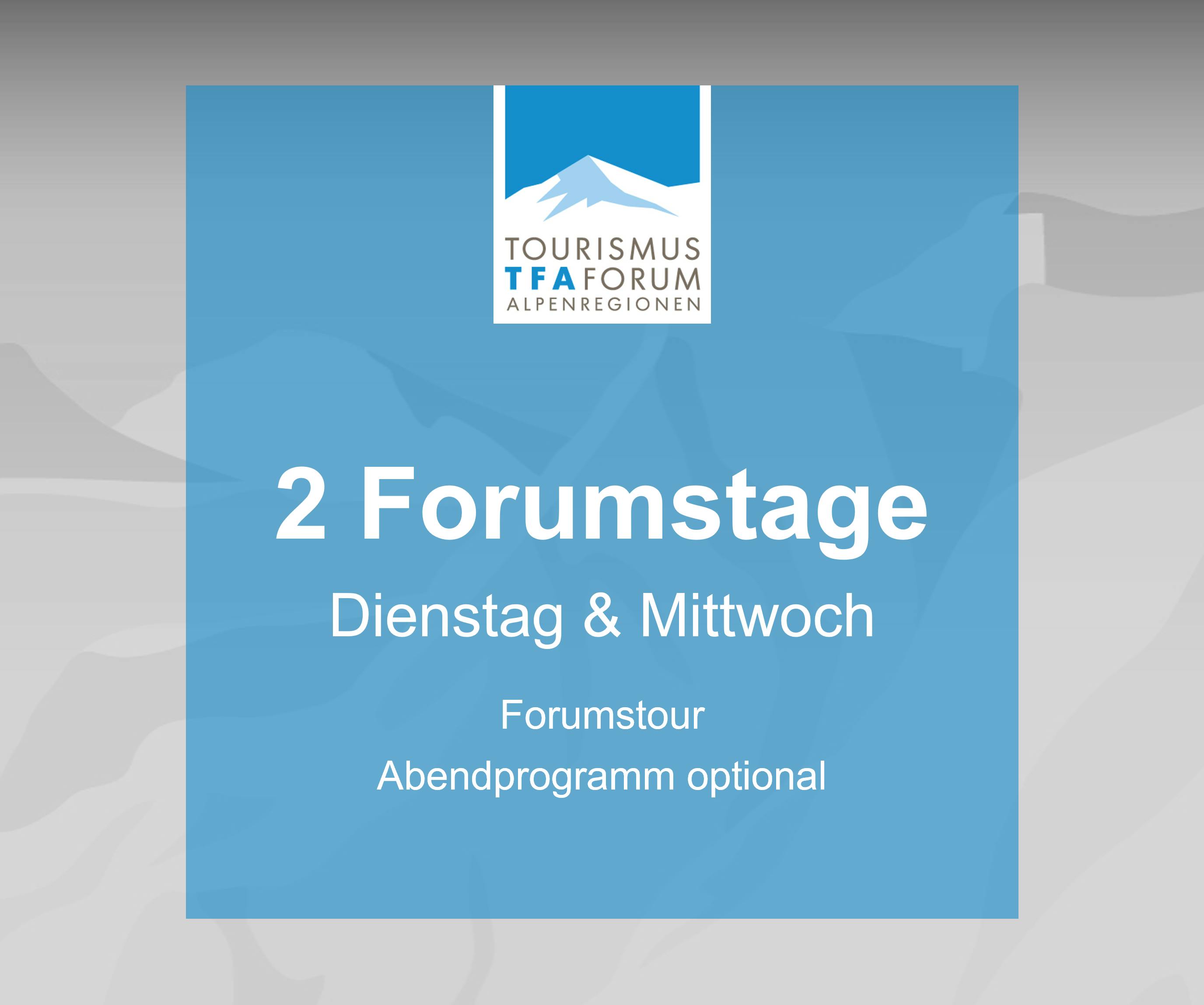 TFA 2026: 2 Forumstage, Dienstag–Mittwoch, 14.–15. April 2026 - TFA ...